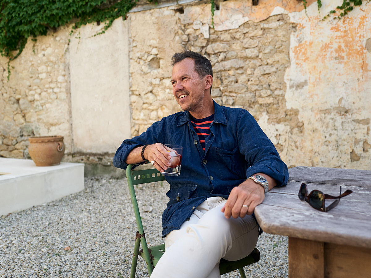 Matt Hranek’s indigo dyed overshirt | Thomas Mason